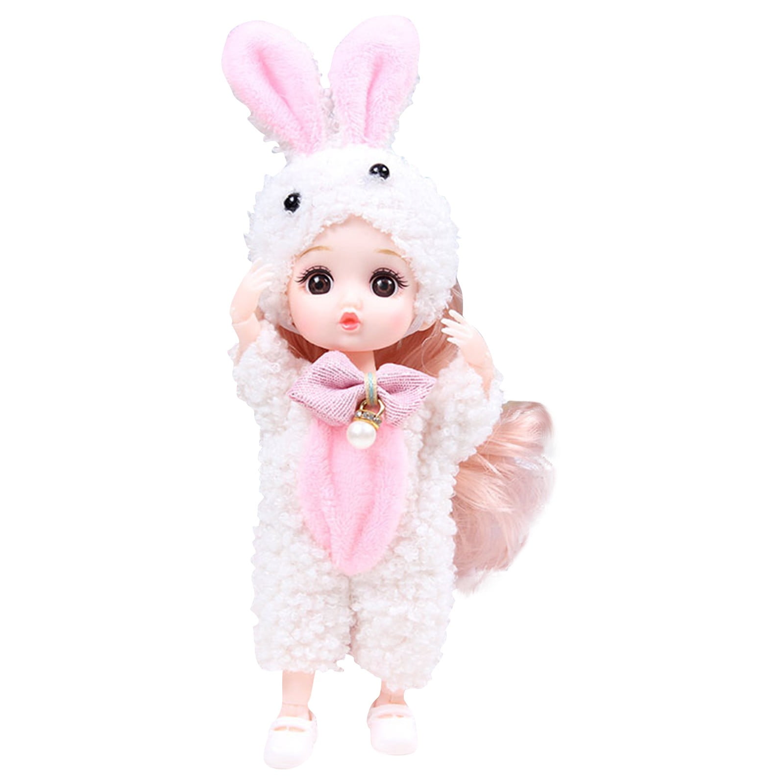 Adorable 12-Inch Plush Doll with Removable Animal Costume Perfect Gift ...