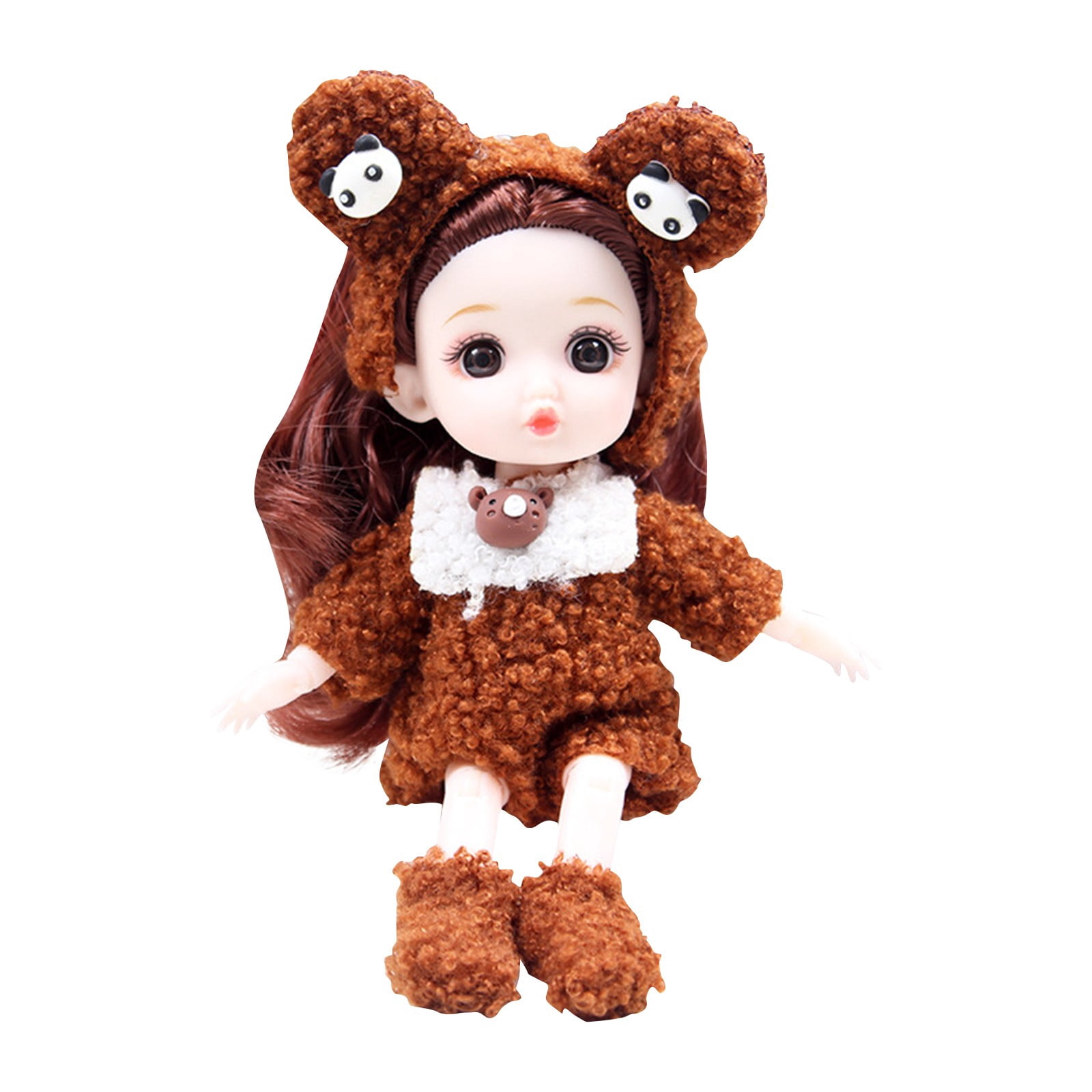 Adorable 12-Inch Plush Doll with Removable Animal Costume Perfect Gift ...