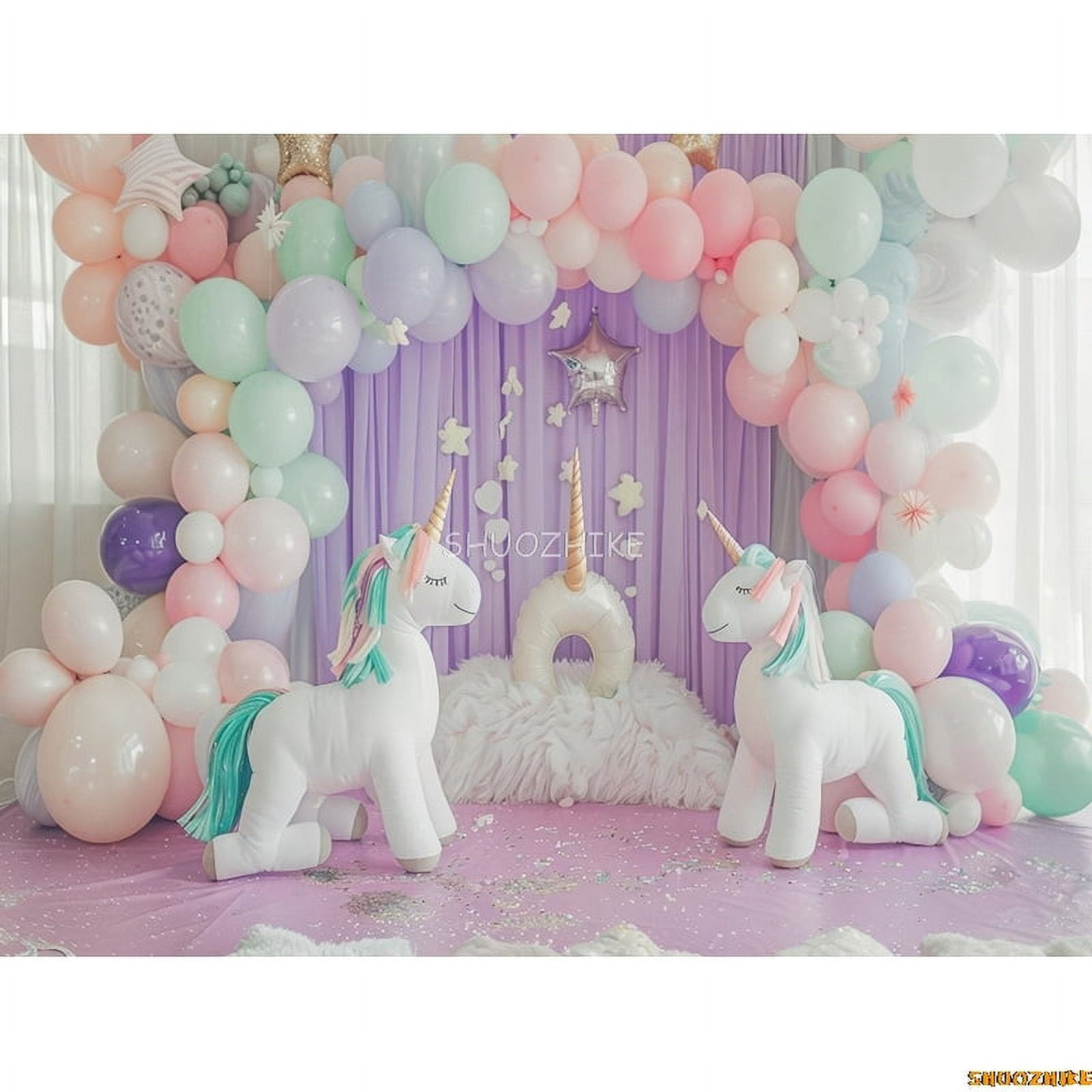 Adorable 3d Cartoon Photography Backdrops Props Birthday Party Banner ...