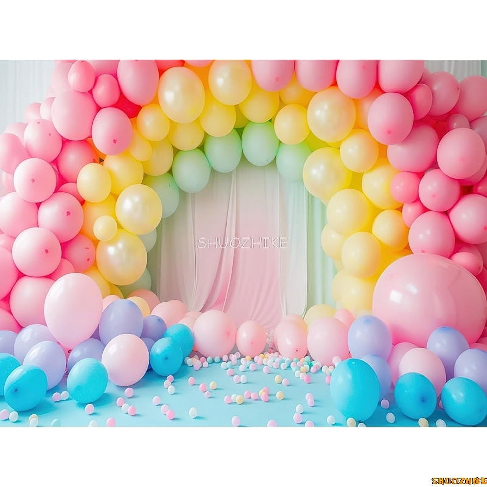 Adorable 3d Cartoon Photography Backdrops Props Birthday Party Banner ...