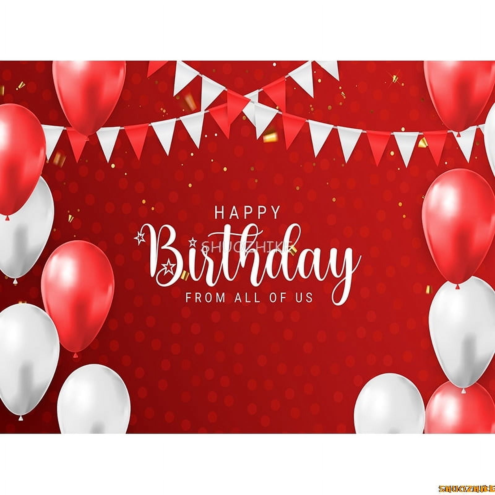 Adorable 3d Cartoon Photography Backdrops Props Birthday Party Banner ...