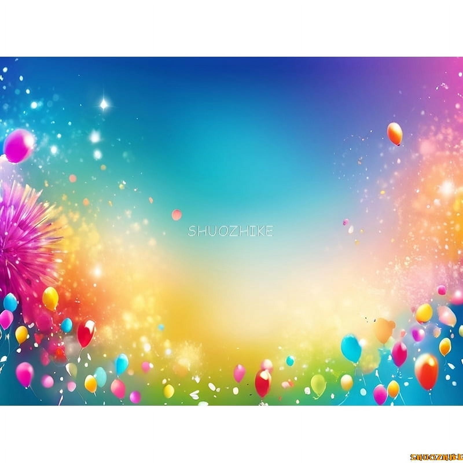 Adorable 3d Cartoon Photography Backdrops Props Birthday Party Banner ...