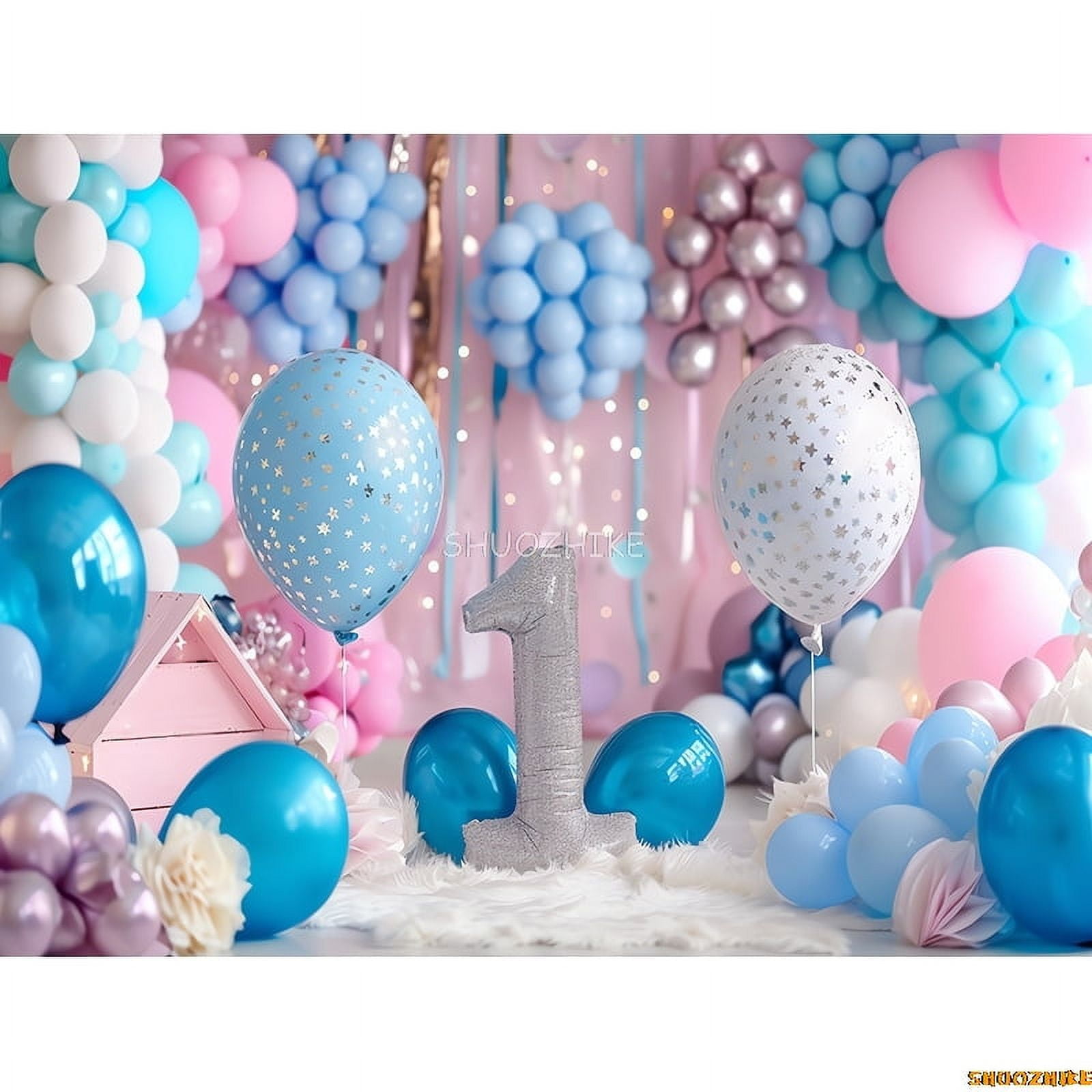Adorable 3d Cartoon Photography Backdrops Props Birthday Party Banner ...