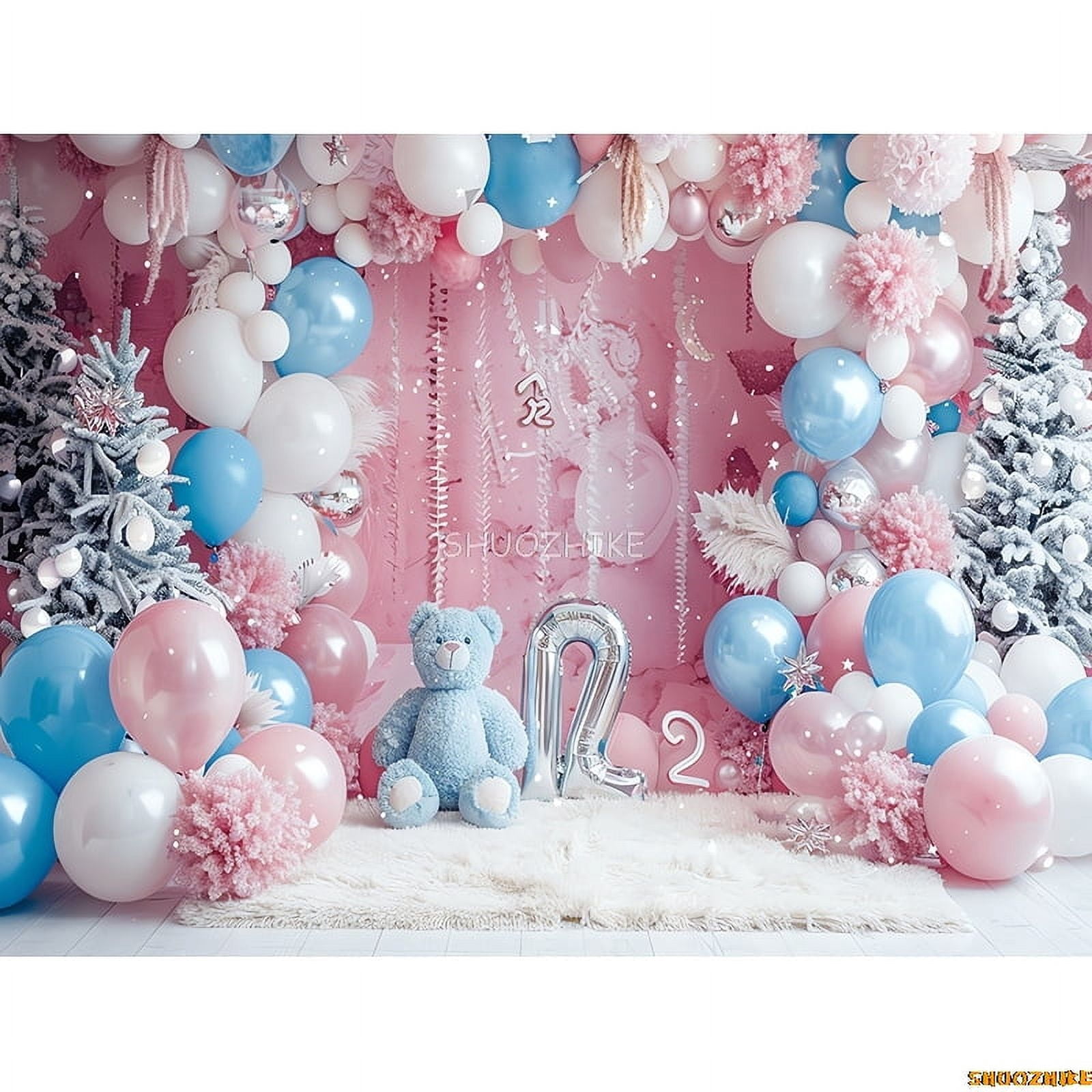 Adorable 3d Cartoon Photography Backdrops Props Birthday Party Banner ...
