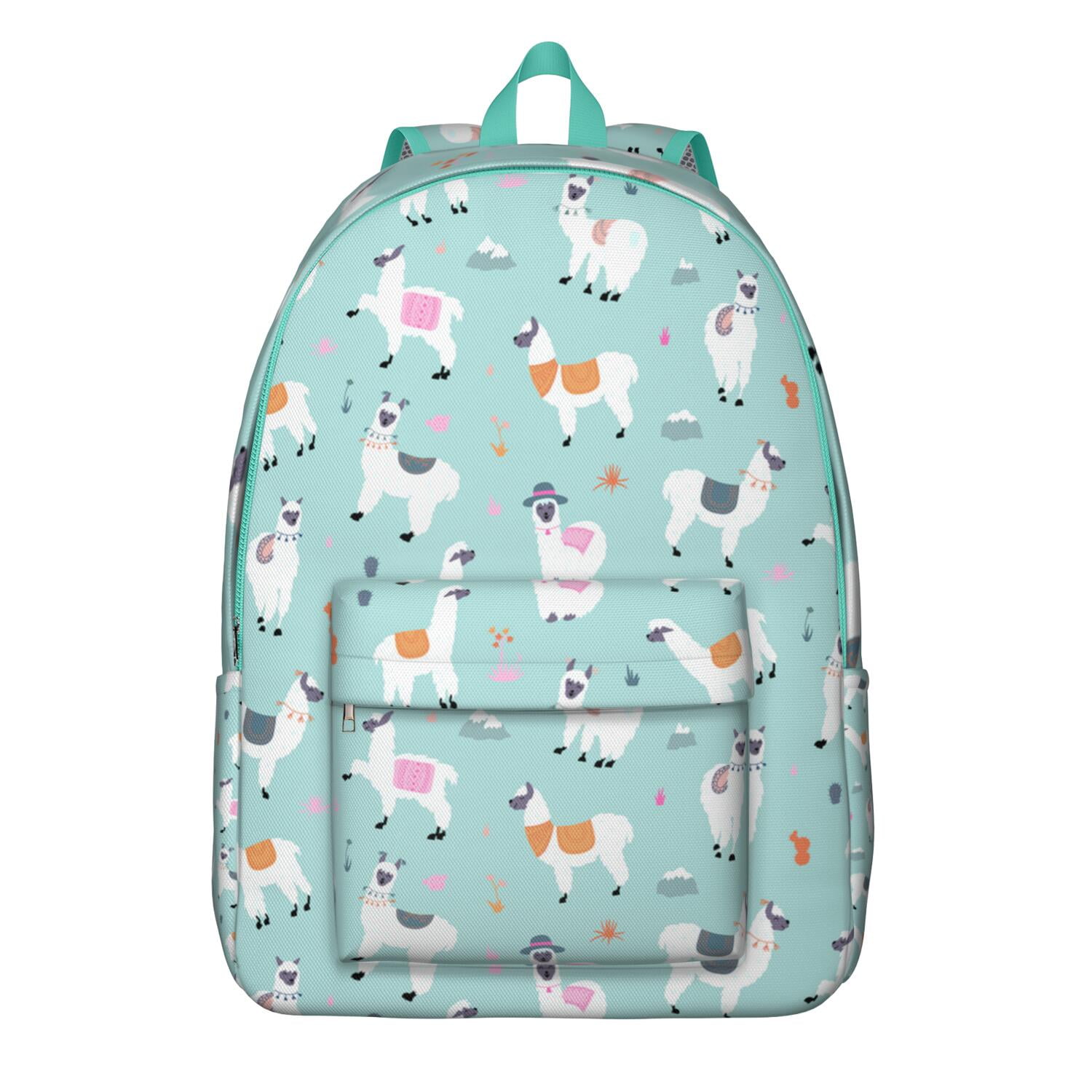 Adorable Alpaca and Llama Backpack, Lightweight School Bag with Kawaii ...