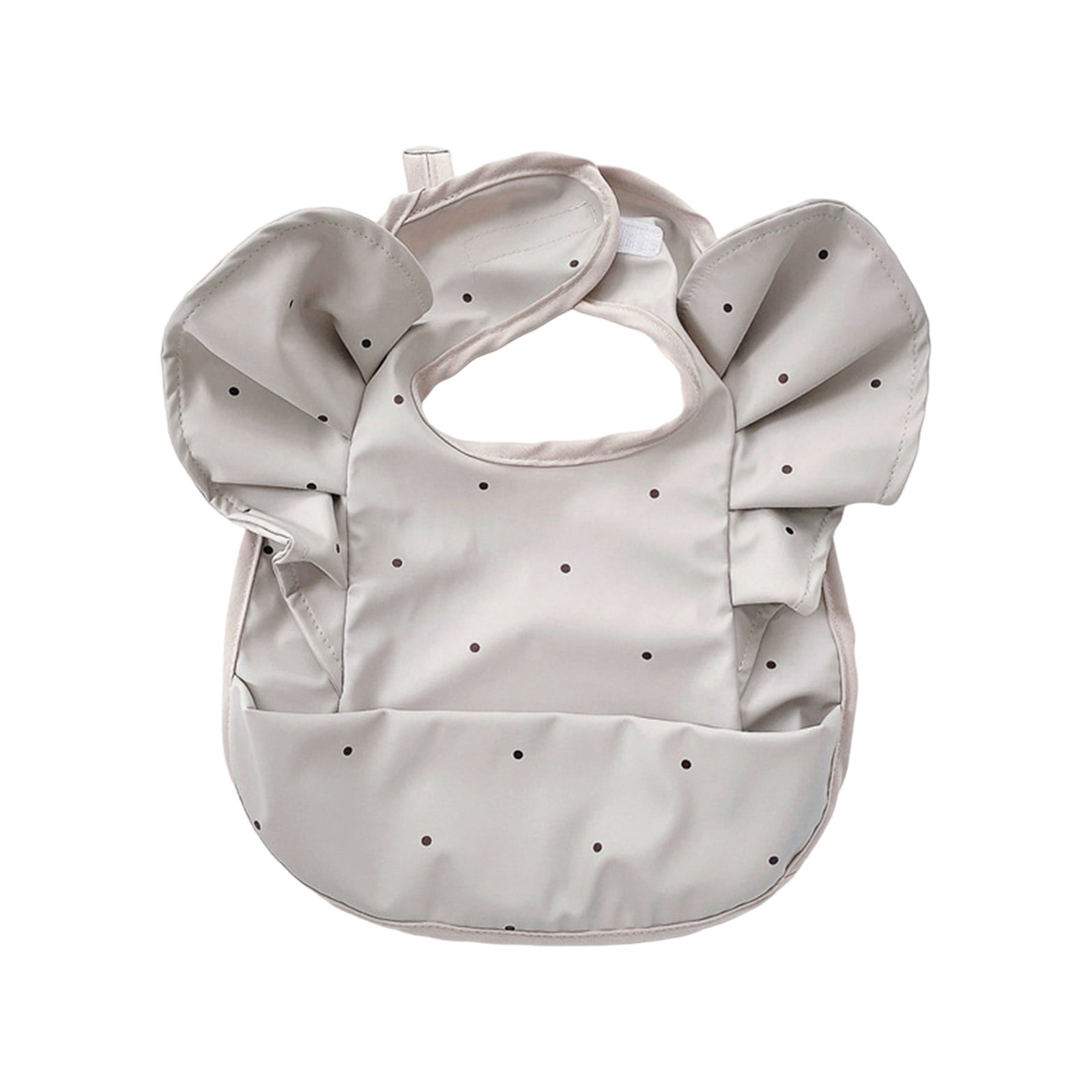 Adorable Angel Wing Designed Baby Bib PU Water Proofing Layer Burp ...