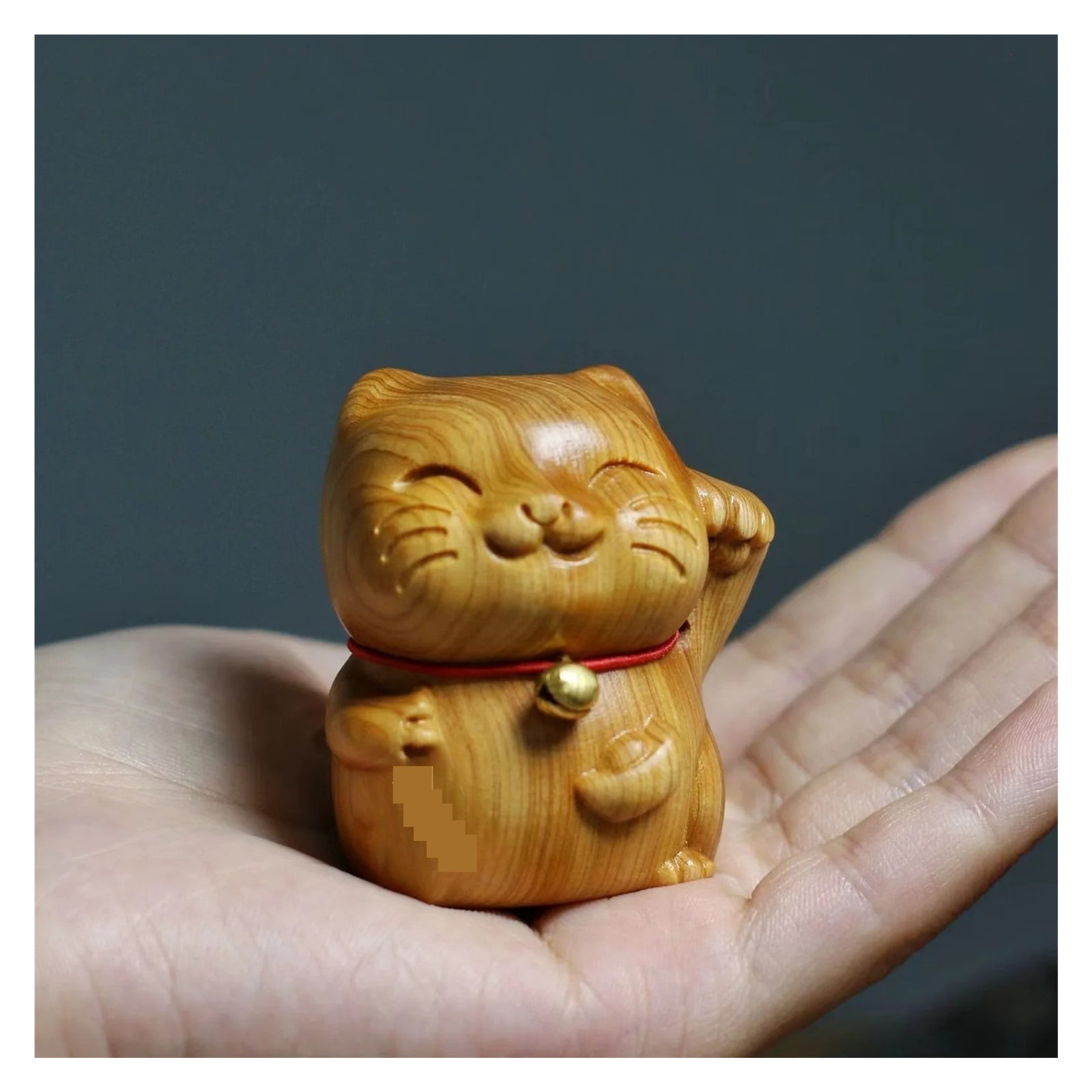 Adorable Animal Carved Wooden Handlepiece Zodiac Animal Figurines Old ...