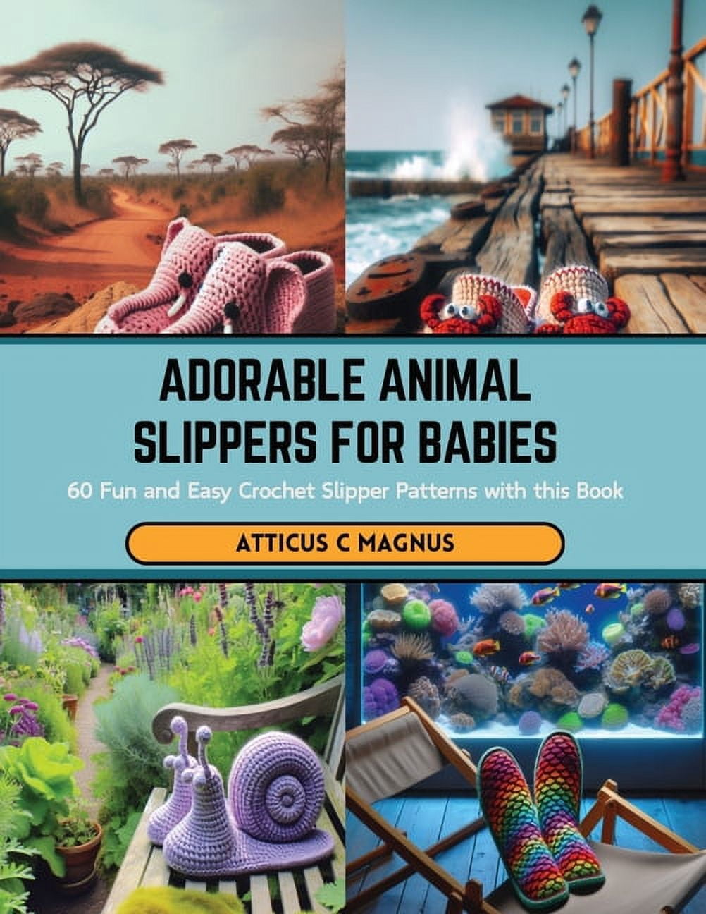 Adorable Animal Slippers for Babies: 60 Fun and Easy Crochet Slipper ...
