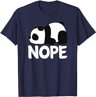 Adorable Animal Tired Sleeping Nope Cute Panda Bear Graphic T-Shirt ...