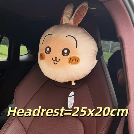 Adorable Anime Headrest Back Cushion For Car Lumbar Support Usagi ...