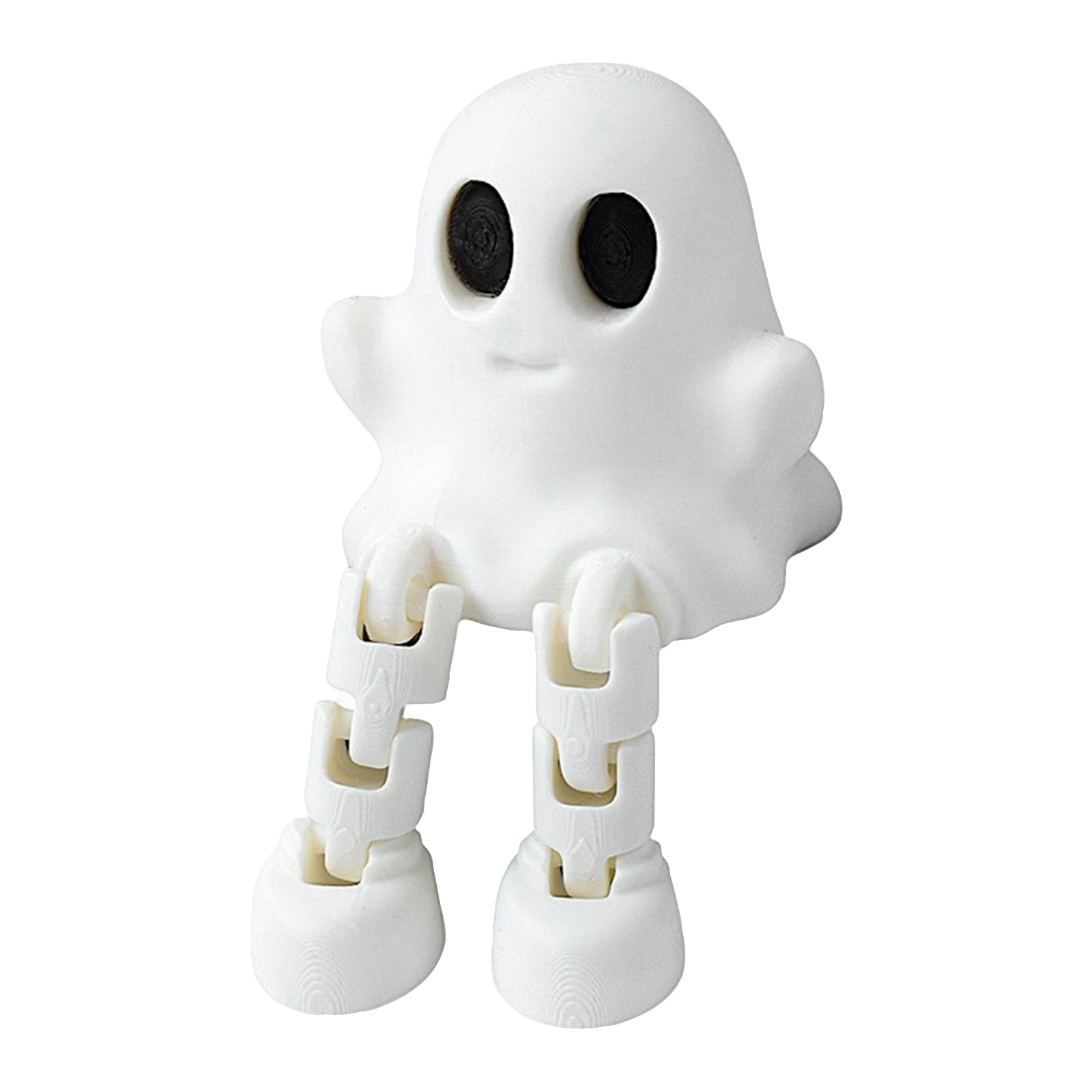 Adorable Articulated Ghost Figurine with Movable Legs, Cute Spooky ...