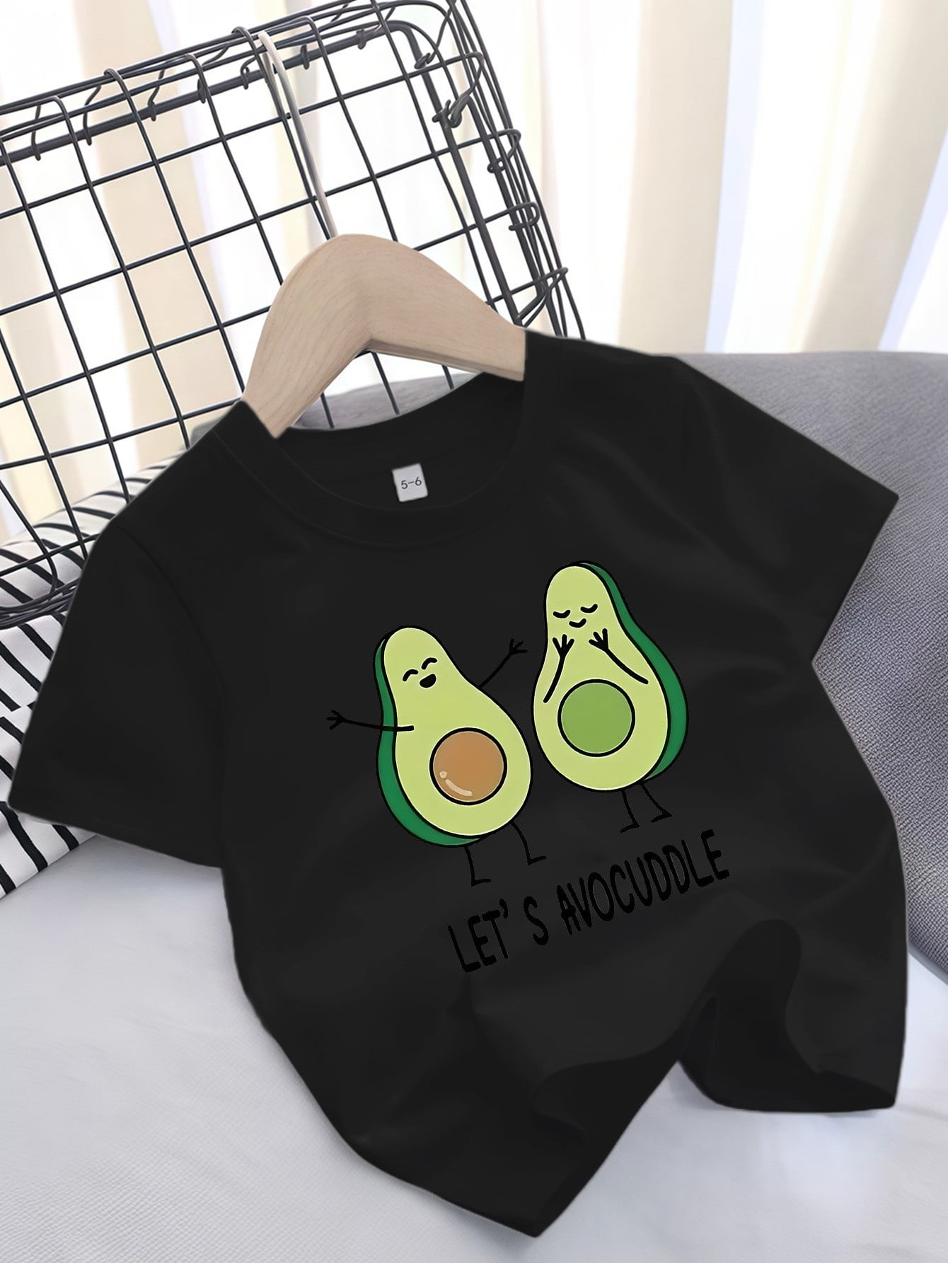 Adorable Avocado 'Let's Cuddle' Graphic Tee for Youngsters Girls ...