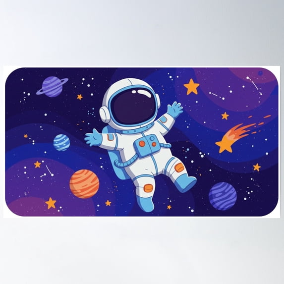 Adorable Baby Astronaut Exploring Space Fun Cosmic Adventure Design ...