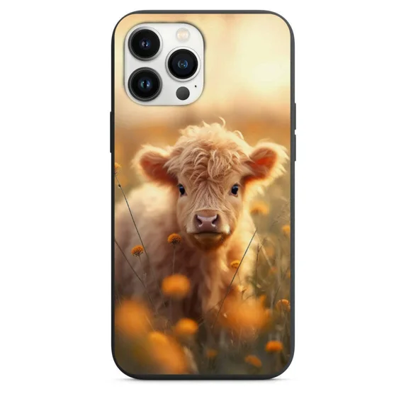 Adorable Baby Cow in a Flower Field Farm Phone Case with iPhone 17 to ...