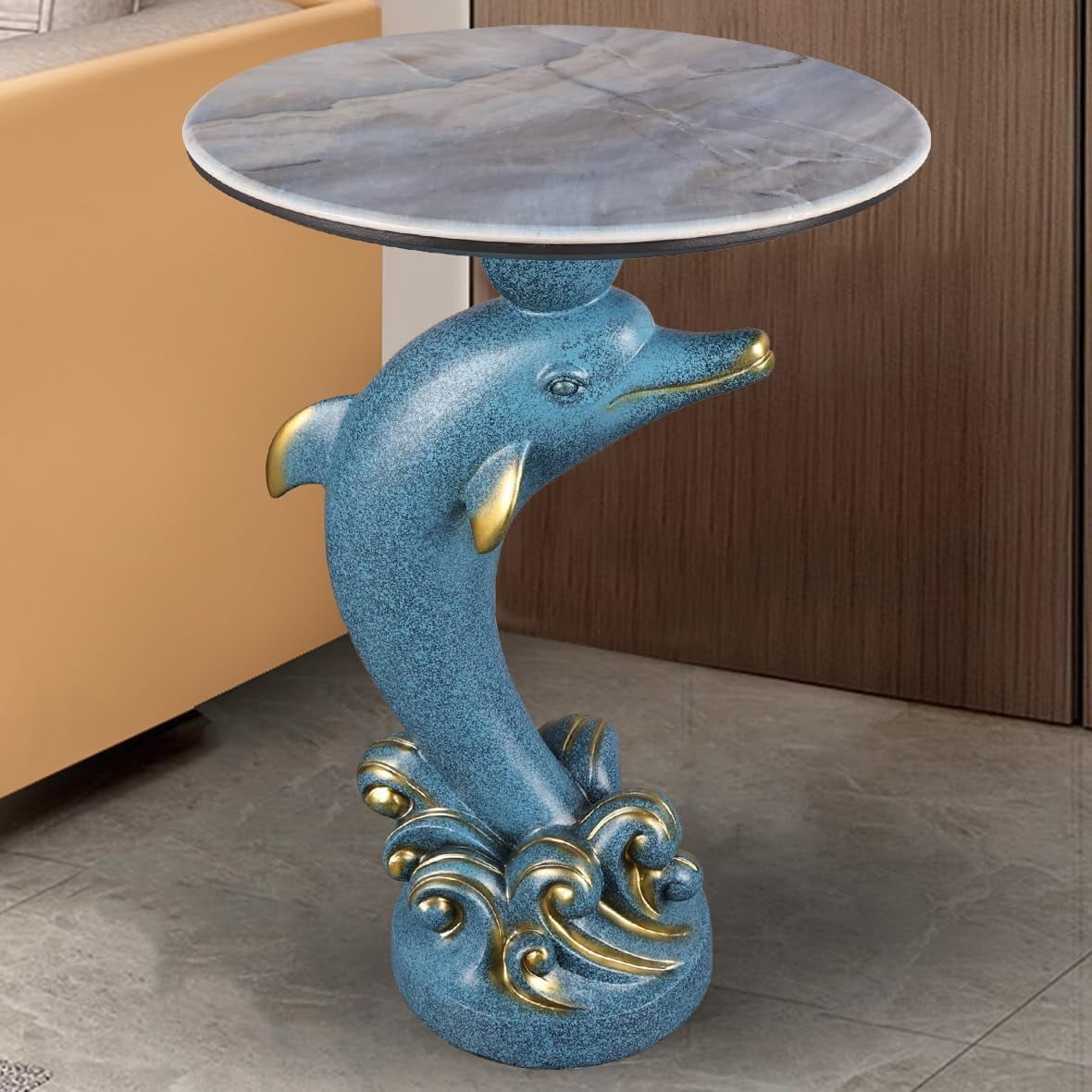 Adorable Baby Elephant Accent Table - Child-Safe Animal Sculpture Side ...