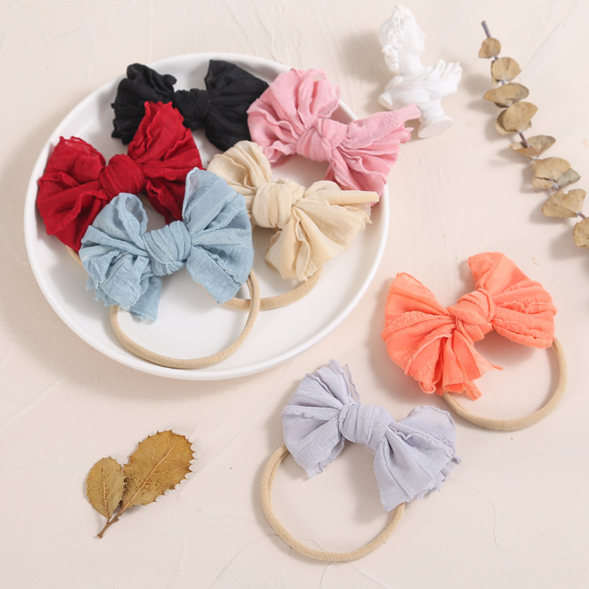 Adorable Baby Girl Bows Set, Stylish Bow Headbands for Newborns to ...