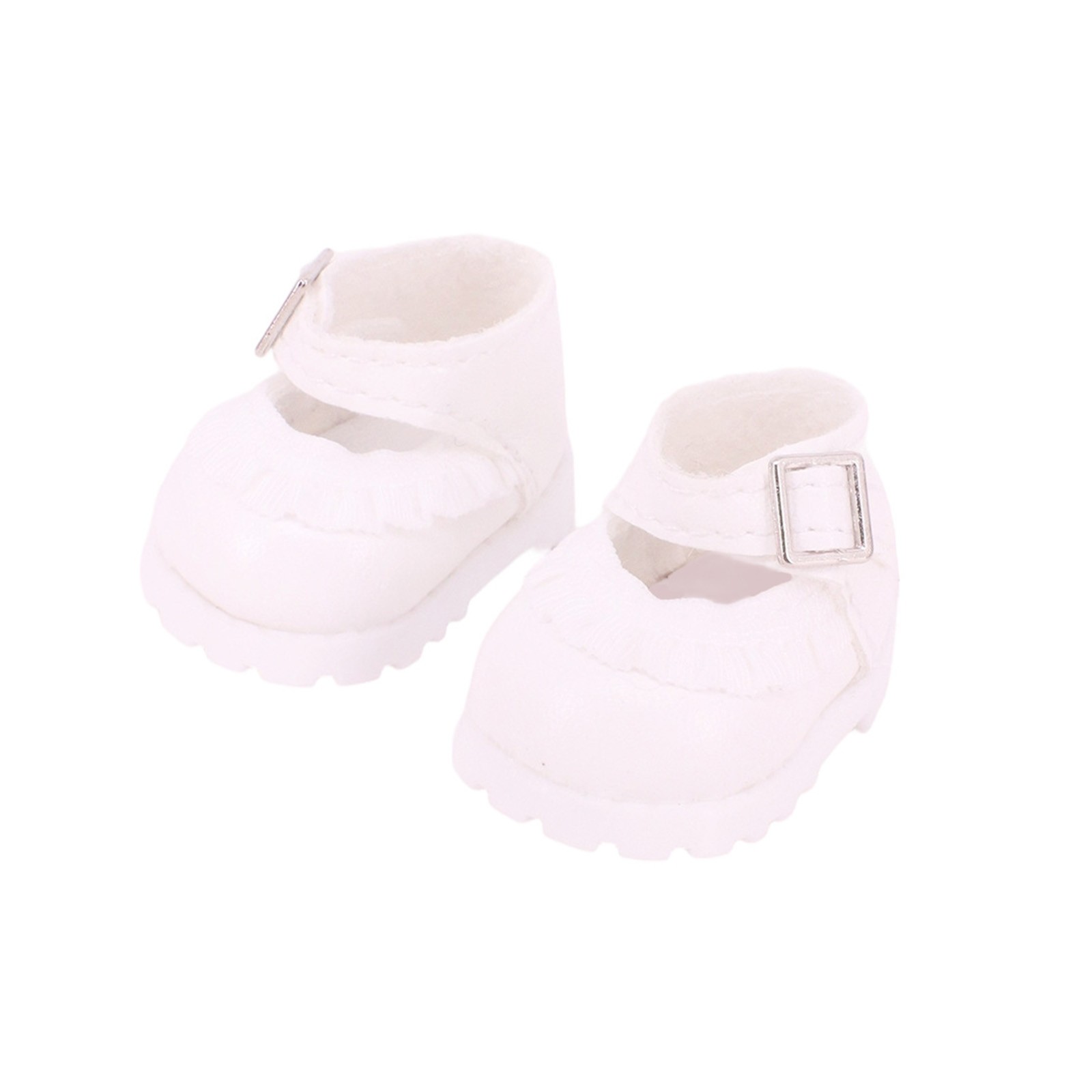Adorable Baby Girl Pink Mary Jane Shoes with Ruffle Design, Soft Sole ...