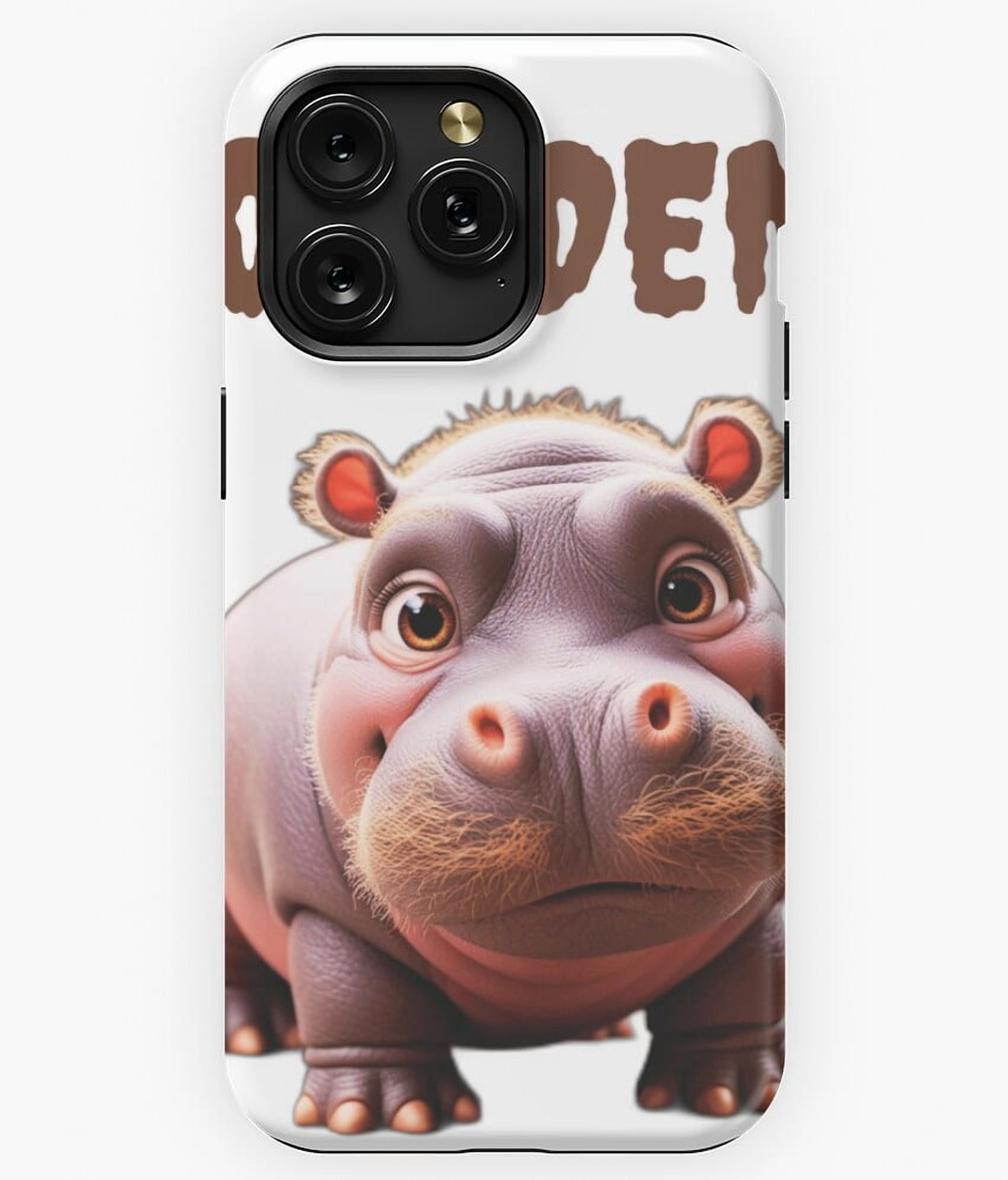 Adorable Baby Hippo Moo Deng Classic T-Shirt A4513 Phone Case for ...