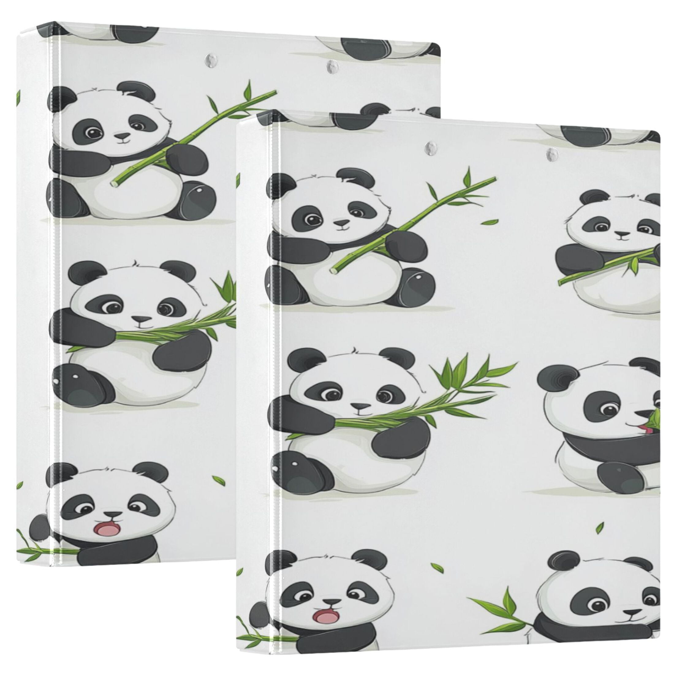 Adorable Baby Pandas 3 Ring Hardcover Binders 1.5in Round Rings for ...
