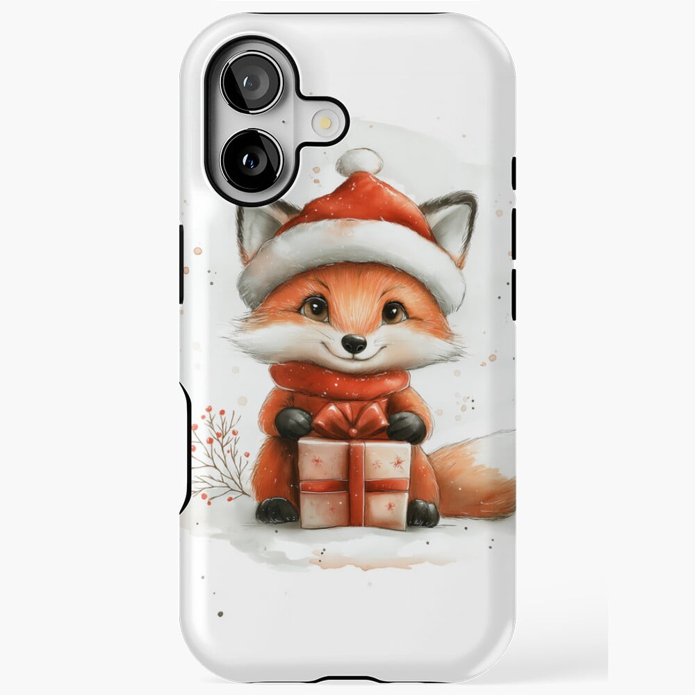 Adorable Baby Red Fox with Hat Phone Case 17 16 15 14 13 12 11 Pro Max ...