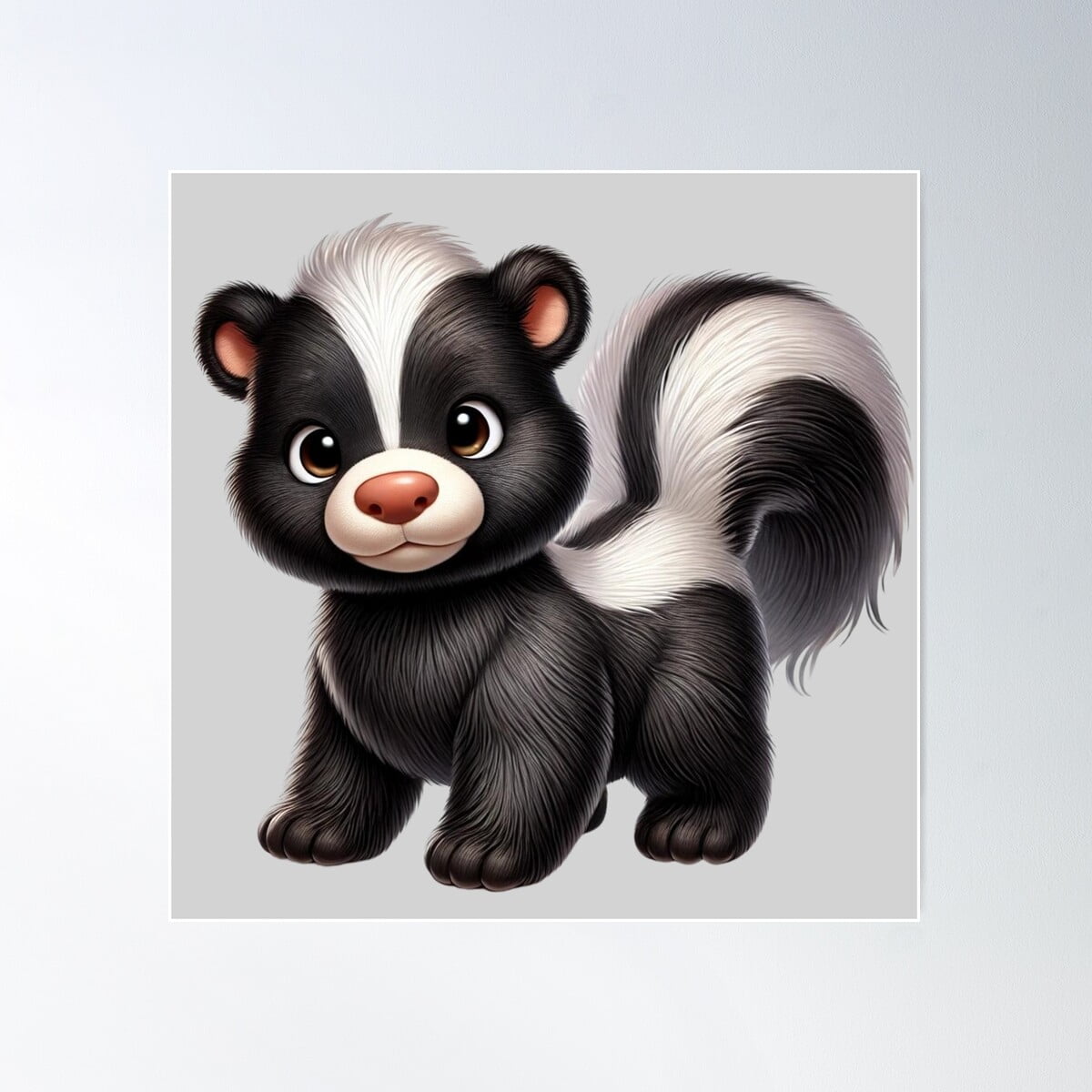 Adorable Baby Skunk - Cute Woodland Animal Illustration For Kids ...