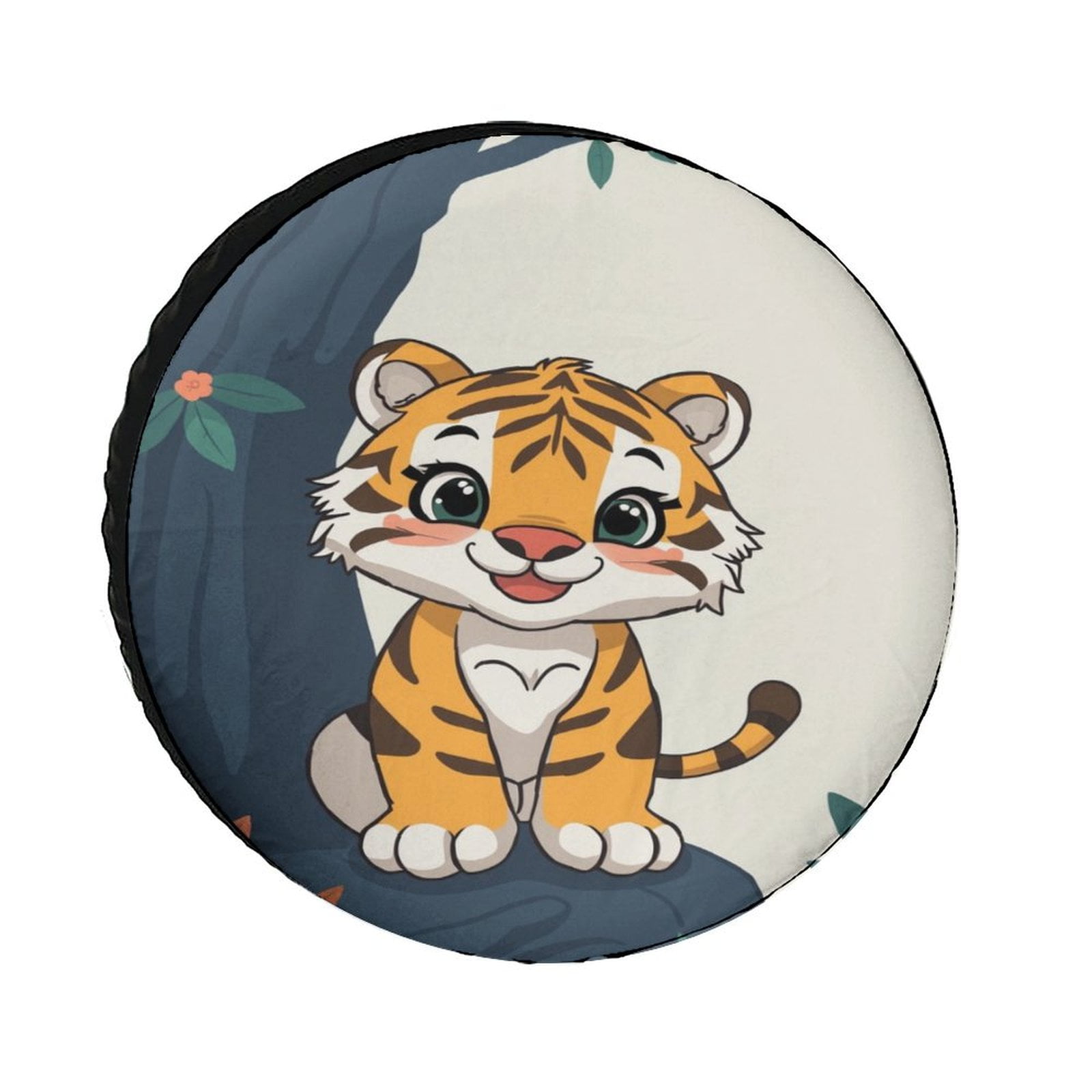 Adorable Baby Tiger Tree Cute Spare Tire Cover Universal Waterproof ...
