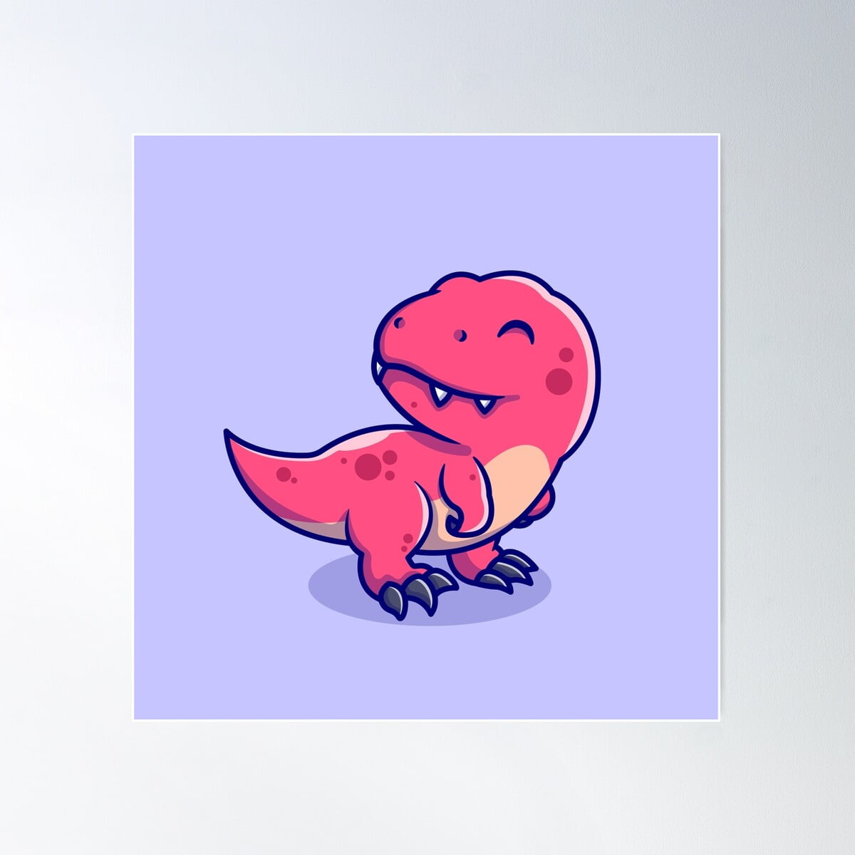 Adorable Baby Tyrannosaurus - Cartoon Dino Character Illustration ...