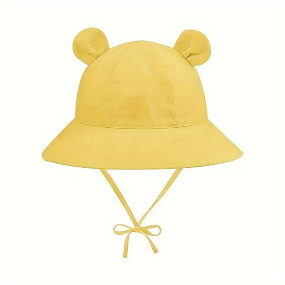 Adorable Bear Ears Fisherman Sun Hat for Babies and Toddlers with Wide ...