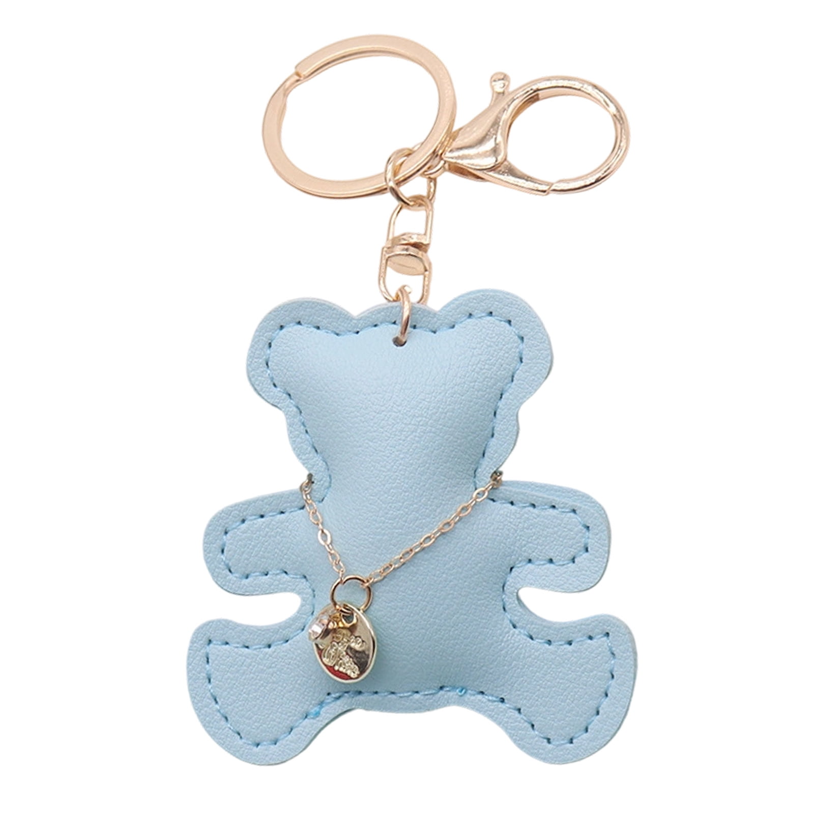Adorable Bear Key Holder User Friendly PU Materials Car Glasses Charm ...