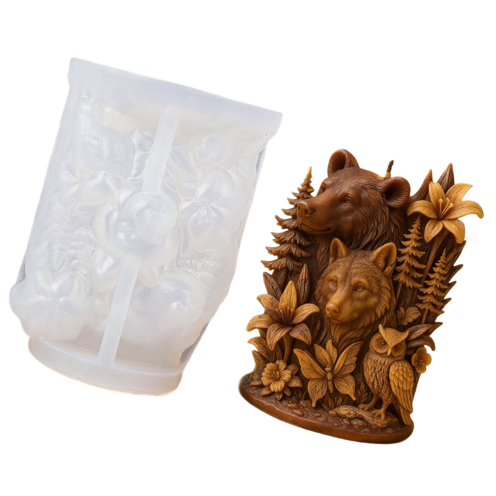 Adorable Bear Shaped Silicone Molds Multipurpose Silicone Mould for ...