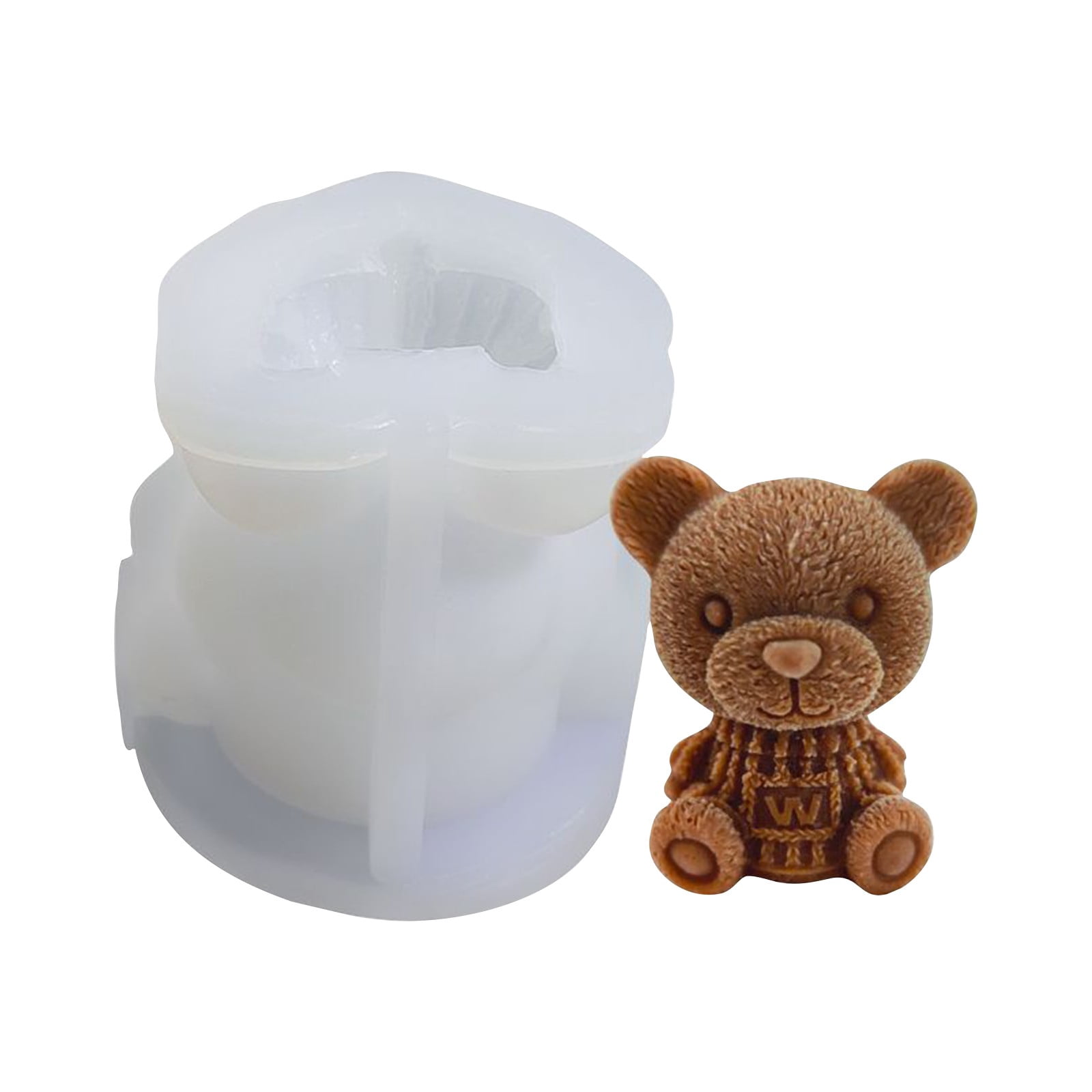 Adorable Bear Silicone Mold for DIY Crafts, Resin Casting, Chocolate ...