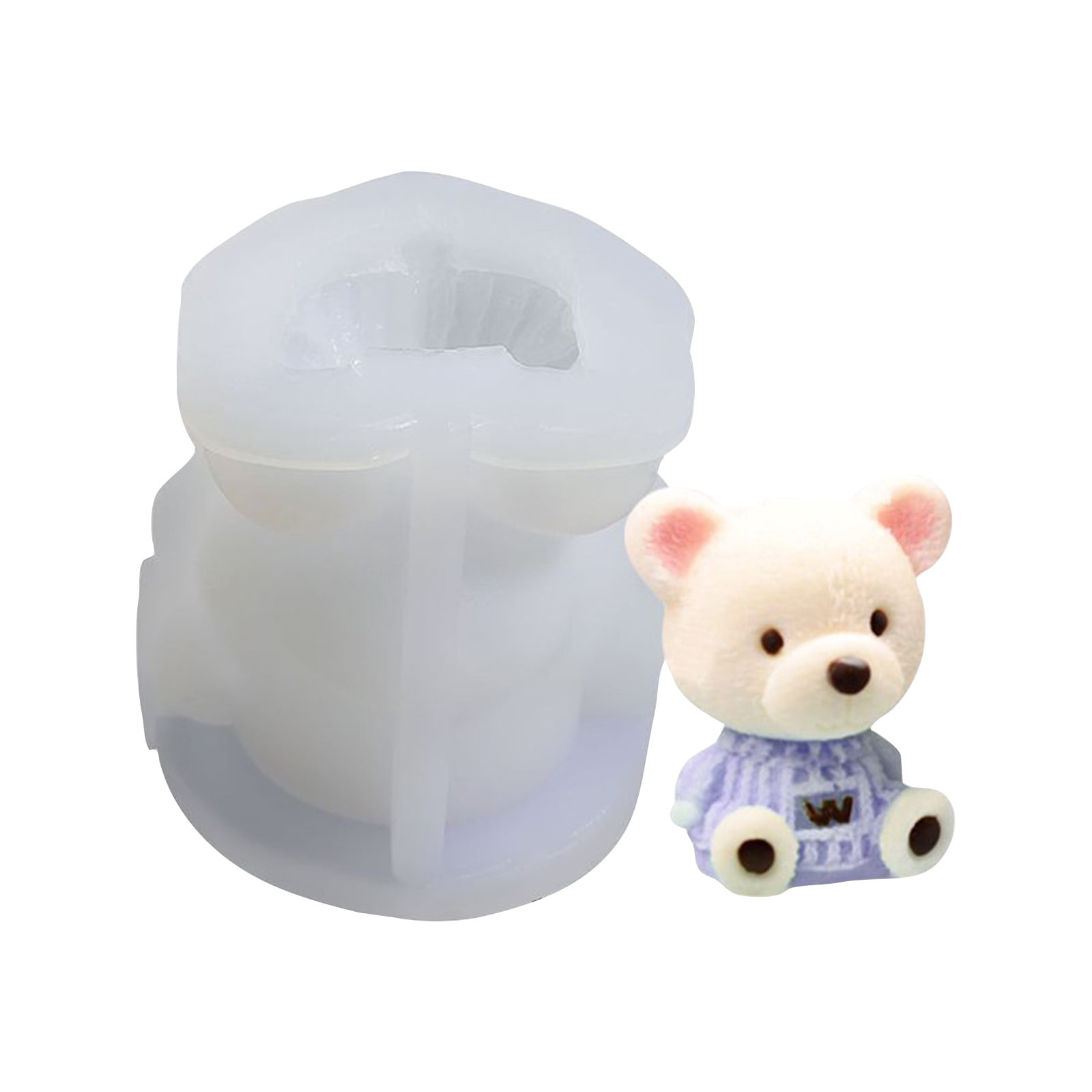 Adorable Bear Silicone Mold for DIY Crafts, Resin Casting, Chocolate ...