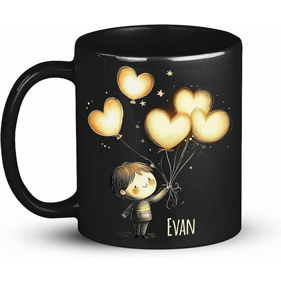 Adorable Bee Coffee Cup, Custom Choose Name Animal Ceramic Mug, Gift ...