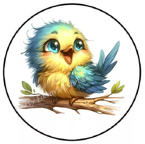 Adorable Bird Chirping Singing Sticker Party Favors Sticker Envelope ...