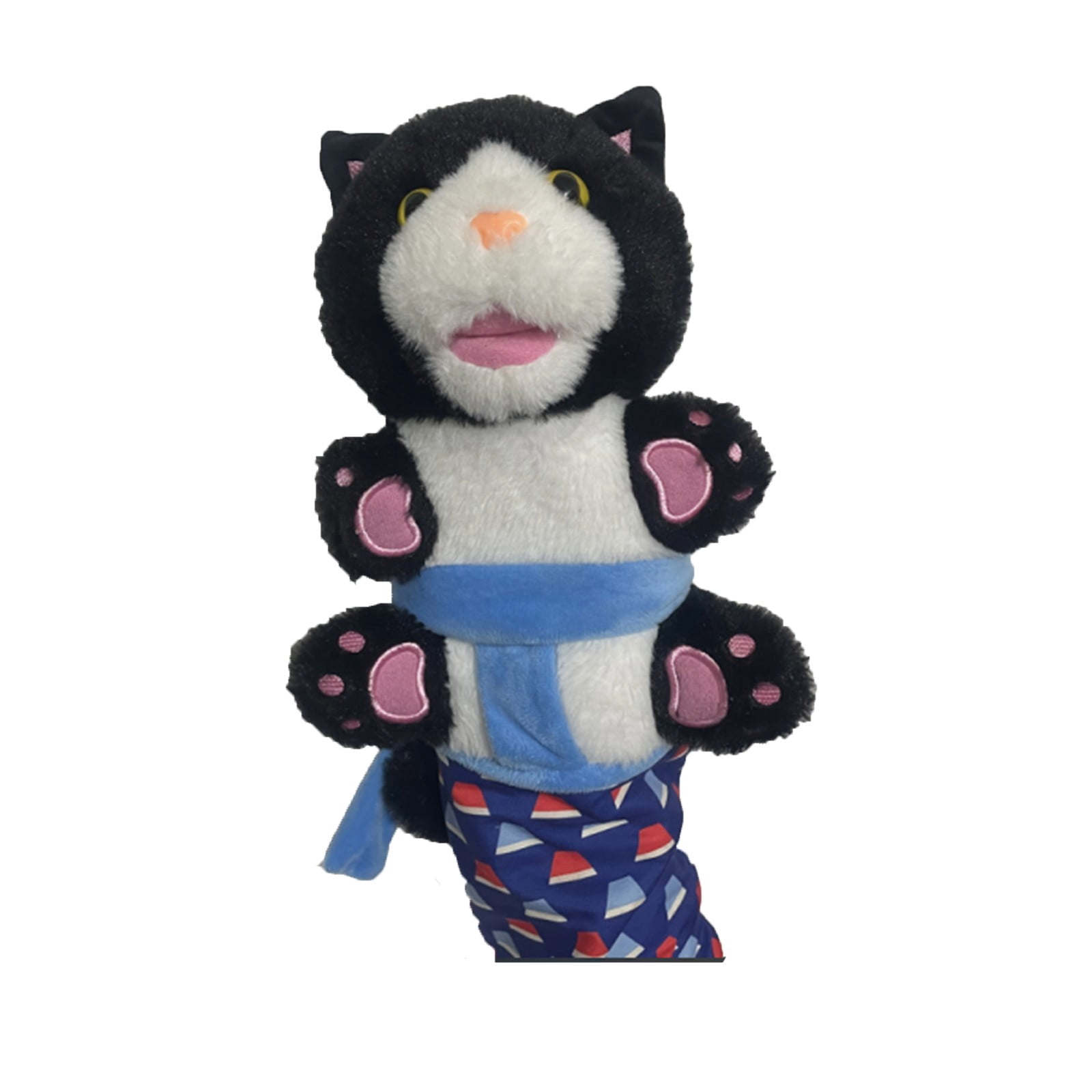 Adorable Black Cat Hand Puppet Plush Toy Soft, Interactive, and Fun for ...