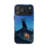 Adorable Black Cat Nebula Sky Phone Shell 17 16 15 14 13 12 11 Pro Max ...