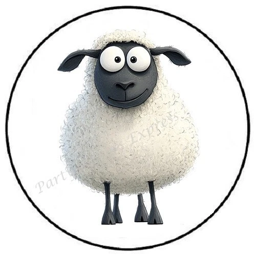 Adorable Black Sheep Stickers Party Favors Phone Decal Water Bottle ...