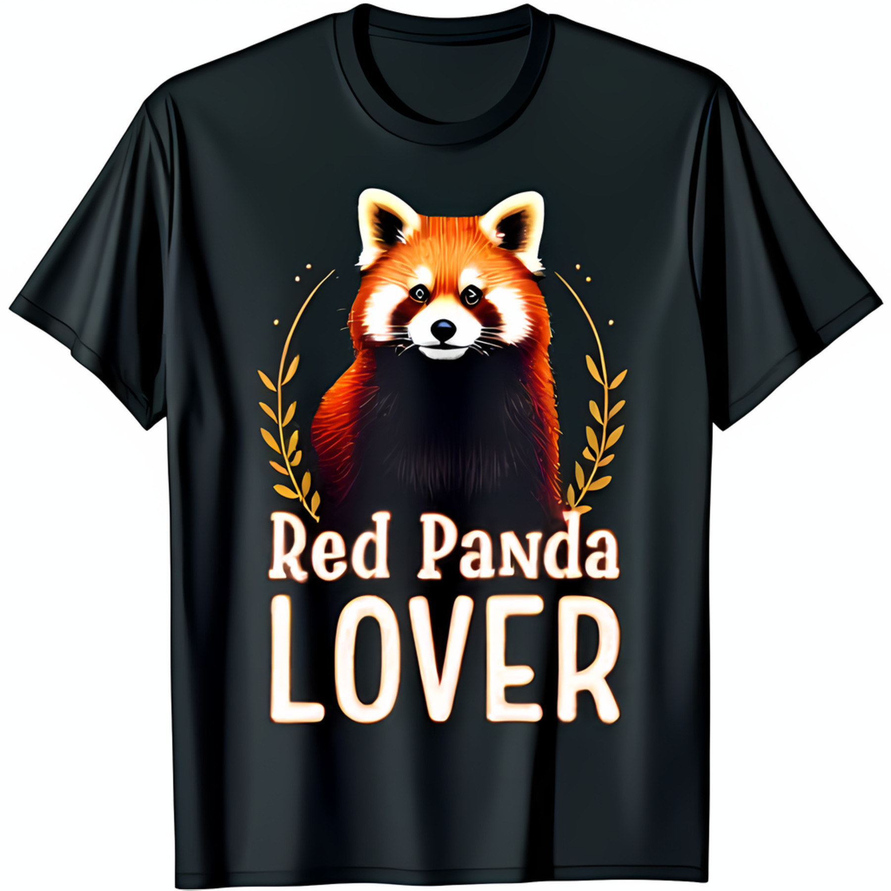 Adorable Black T-Shirt with Red Panda Graphic & Red Panda Lover Text - Walmart.com