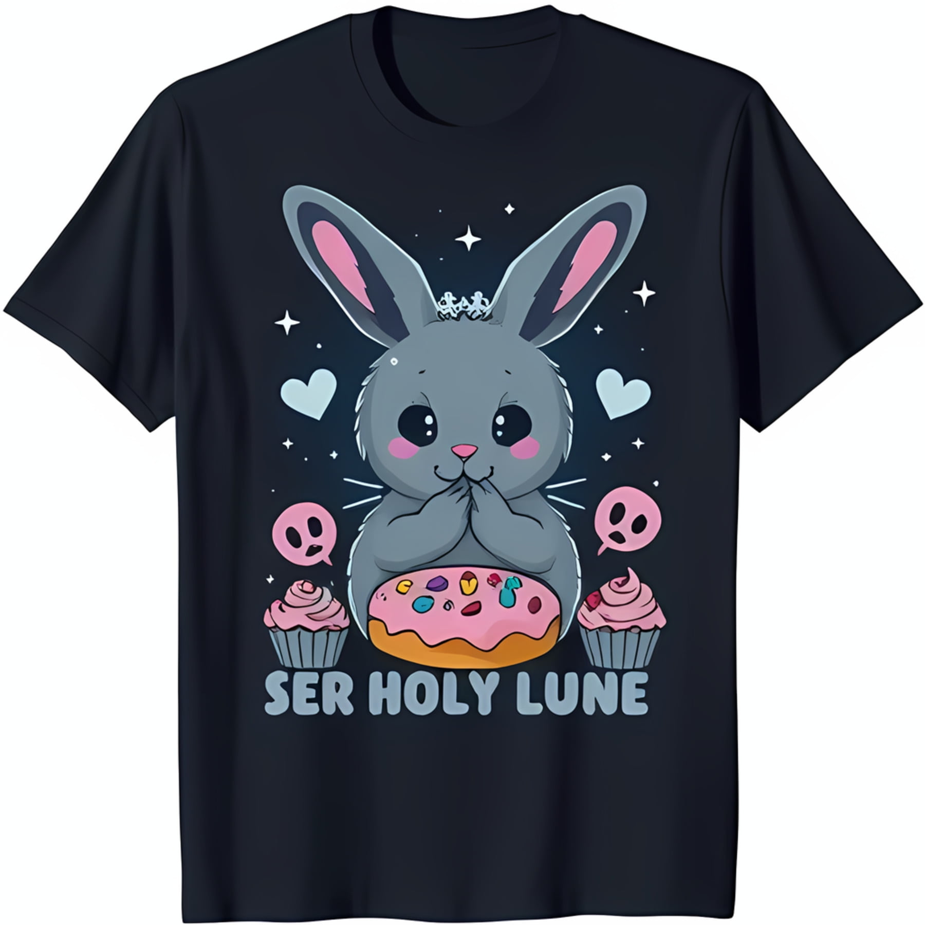 Adorable Blue T-Shirt with Cupcakes & Fun Graphic Tee - Walmart.com
