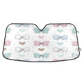 Adorable Bows Hearts Dots Valentine Windshield Sun Shade Automobile ...