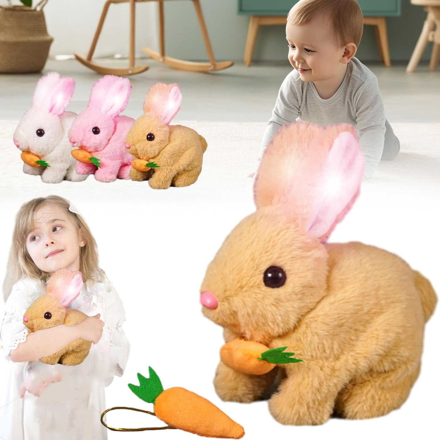 Adorable Bunby Plush Toy - My Realistic Bunny Toy,Bunbi Realistic Bunny ...