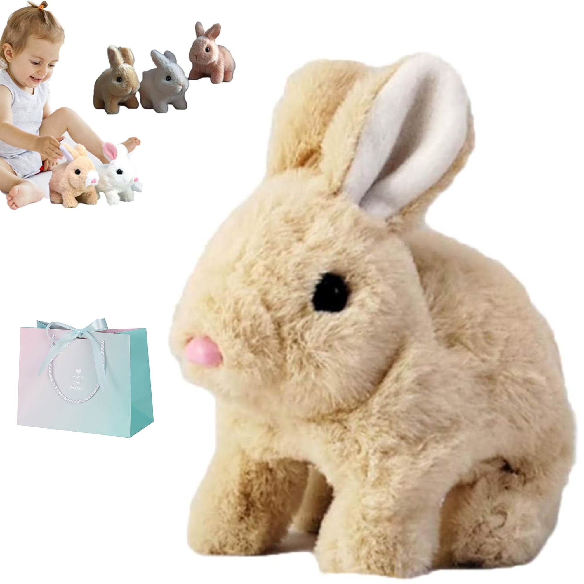 Adorable Bunby Plush Toy - My Realistic Bunny Toy,Realistic Bunny Toy ...