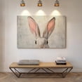 Adorable Bunny Close-Up Rustic Rabbit Farmhouse Wall Art , Poster Print ...