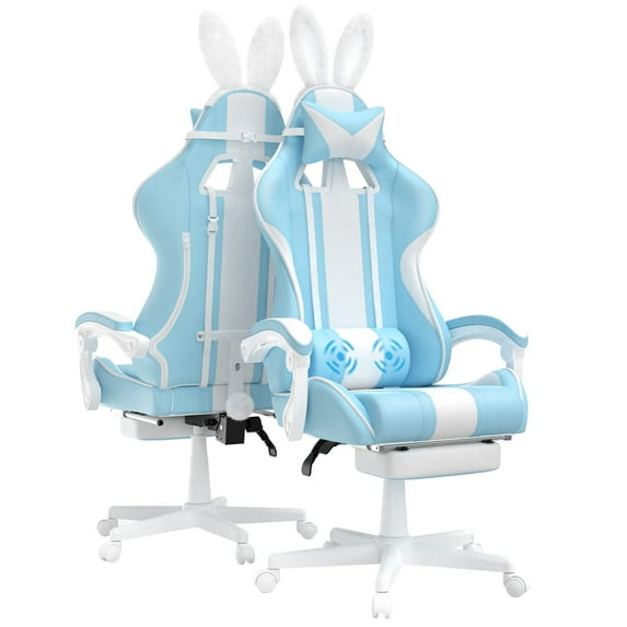 Adorable Bunny Ear Computer Gaming Chair, Office Gamer Chair with ...