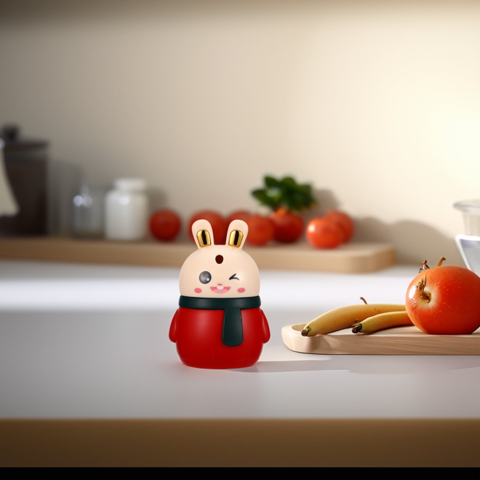 Adorable Bunny Toothpick Dispenser Automatic Ejection Design Cute Press ...