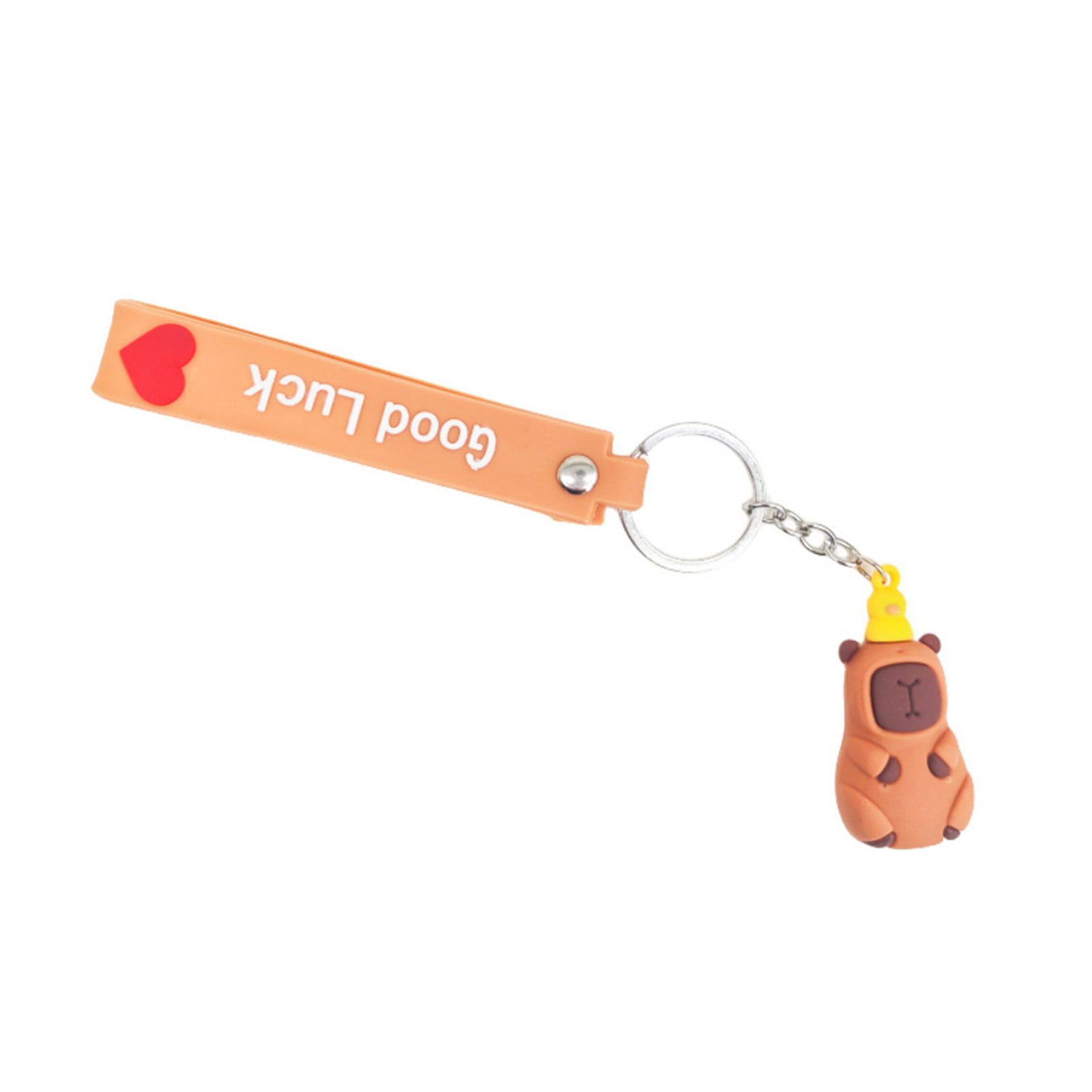 Adorable Capybara Figurine Key Rings Keychain Miniature Charm, Portable ...