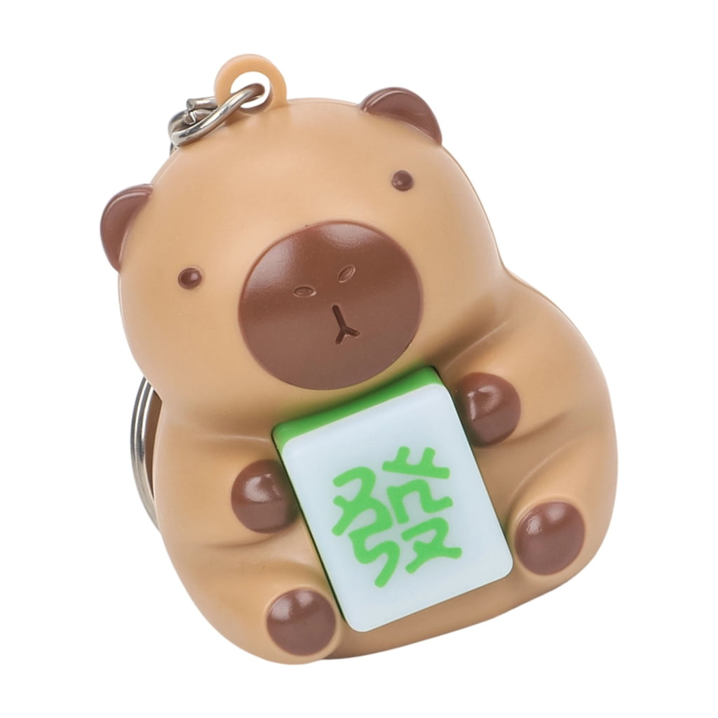Adorable Capybaras Design Keychain Featuring Glowing LED Light And ...