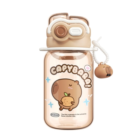 Adorable Capybaras Shape Water Bottle Double Drinking Cup For Various ...