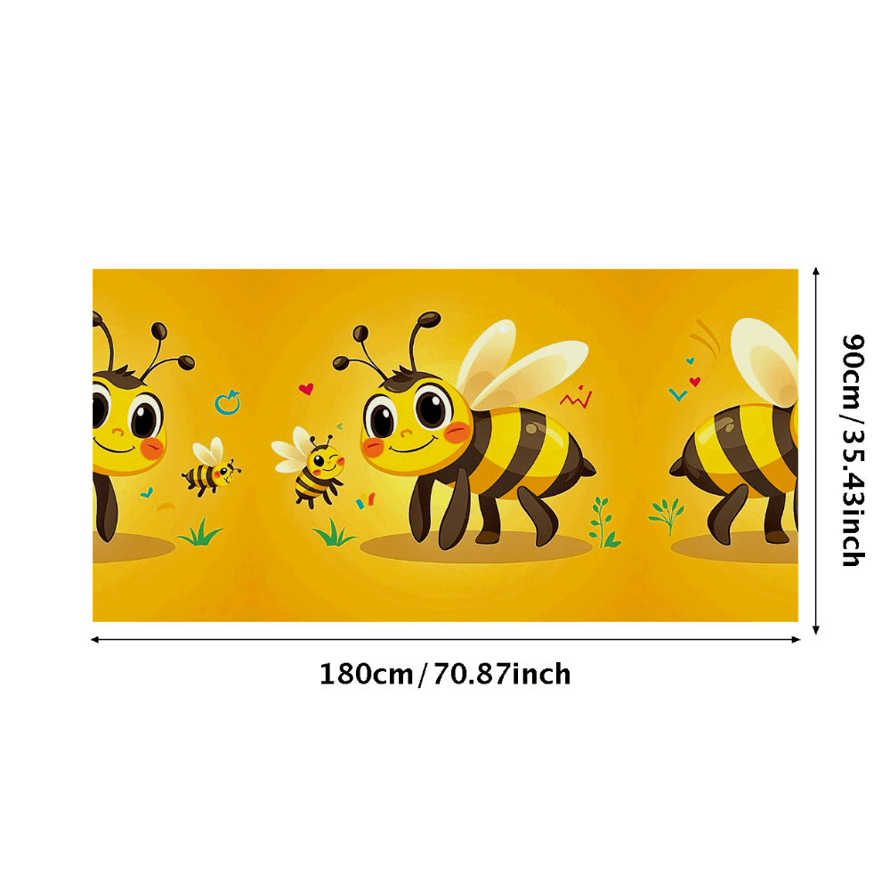 Adorable Cartoon Bee Themed Background Banner Party Supplies for Kids ...