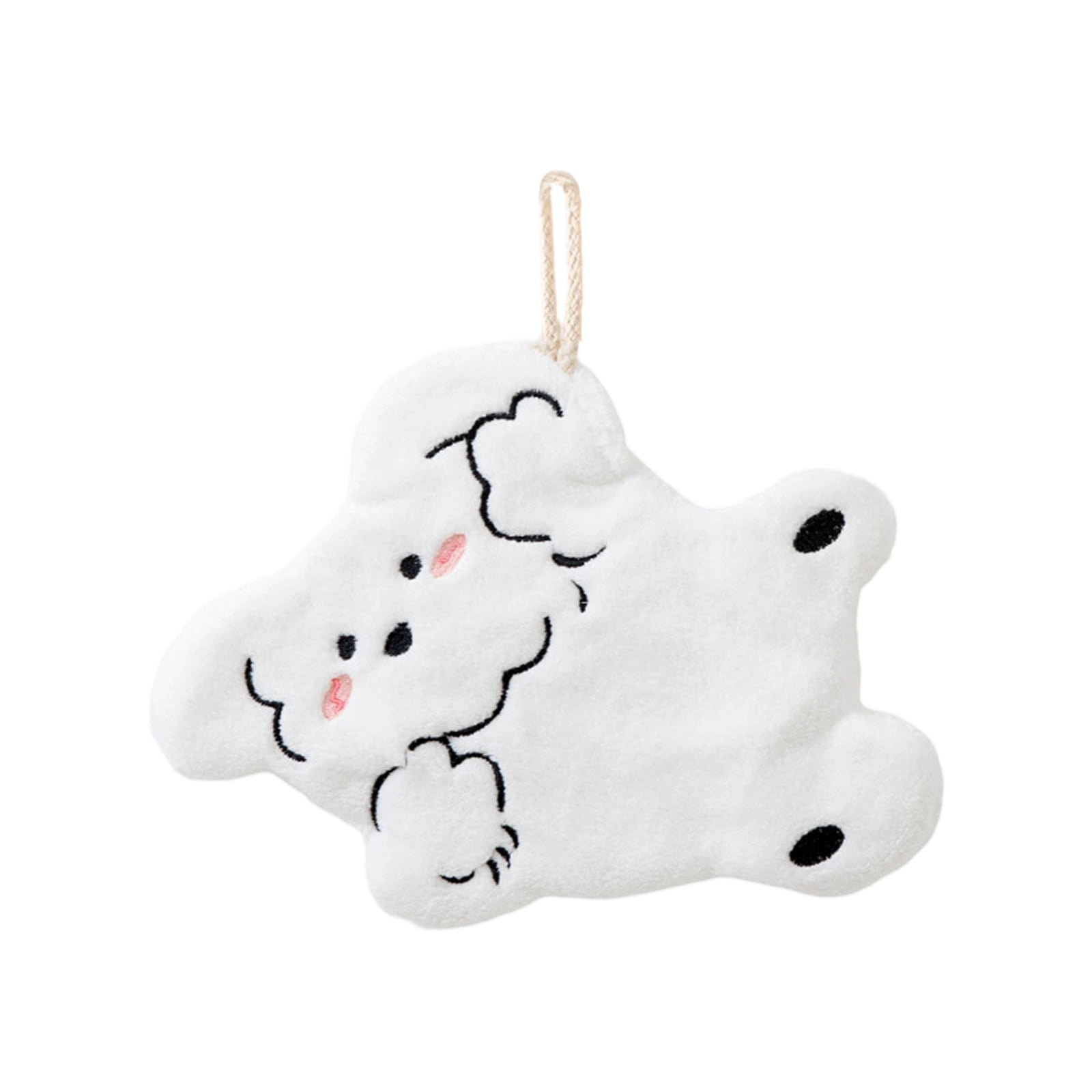 Adorable Cartoon Dog Hand Towel Corals Fleece Cleaning Cloth ...